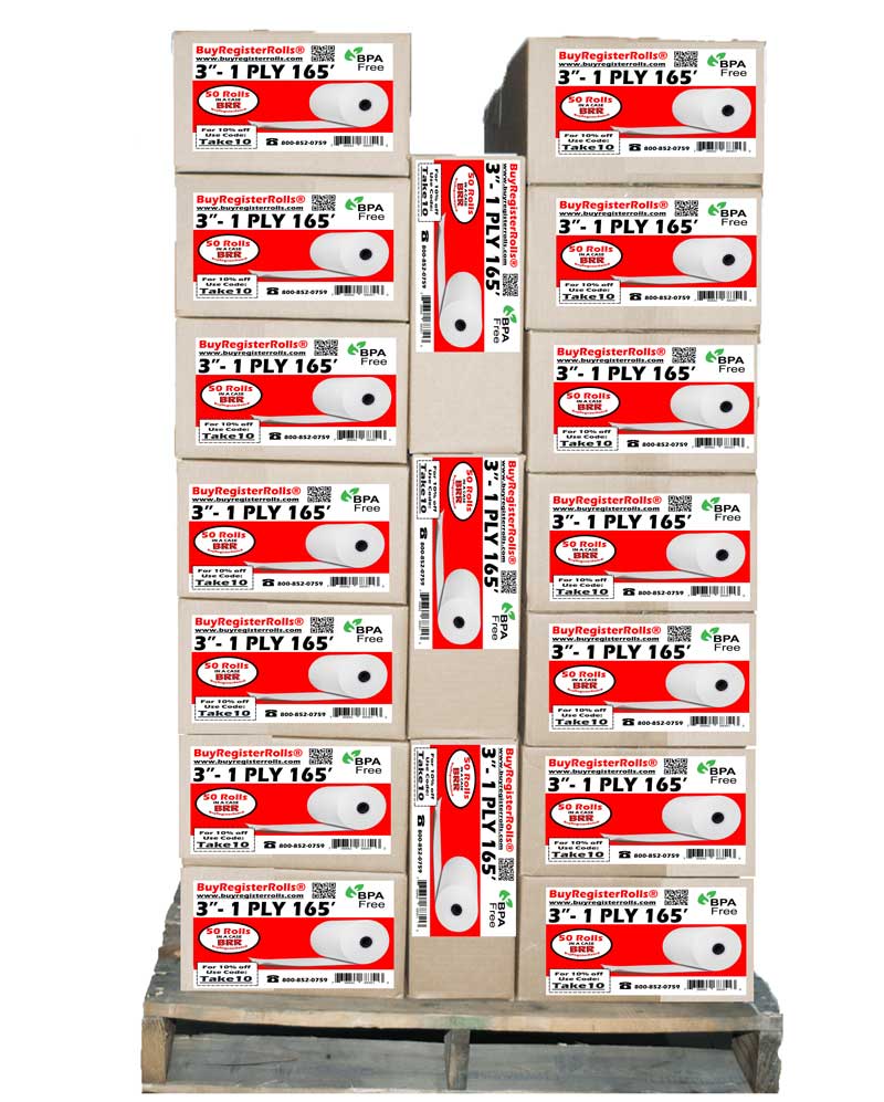 3" 190' FT 1 Ply Bond Paper (50 Rolls) Kitchen Paper Rolls - SP 700 ...