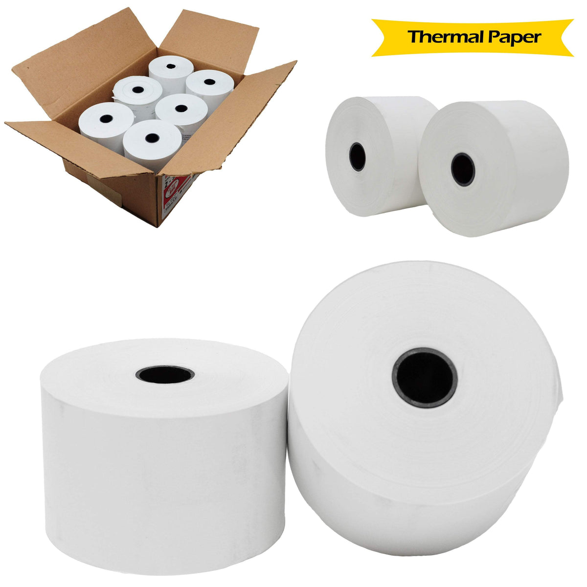 Pay-at-the Pump Thermal Paper Rolls - 12 Count - 2 5/16 x 400 12 Rolls ...